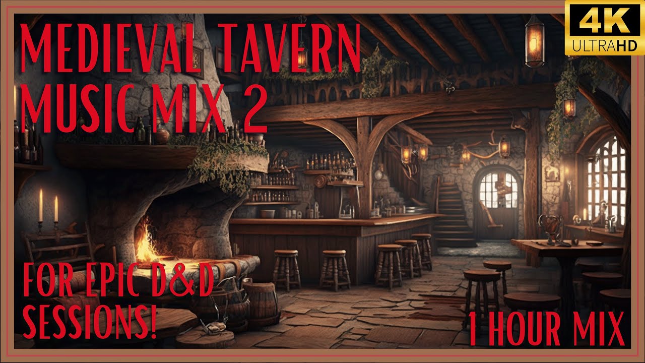 Relaxing in the Tavern 🍻🎶 MEDIEVAL Fantasy vibes to play D&D or just ...