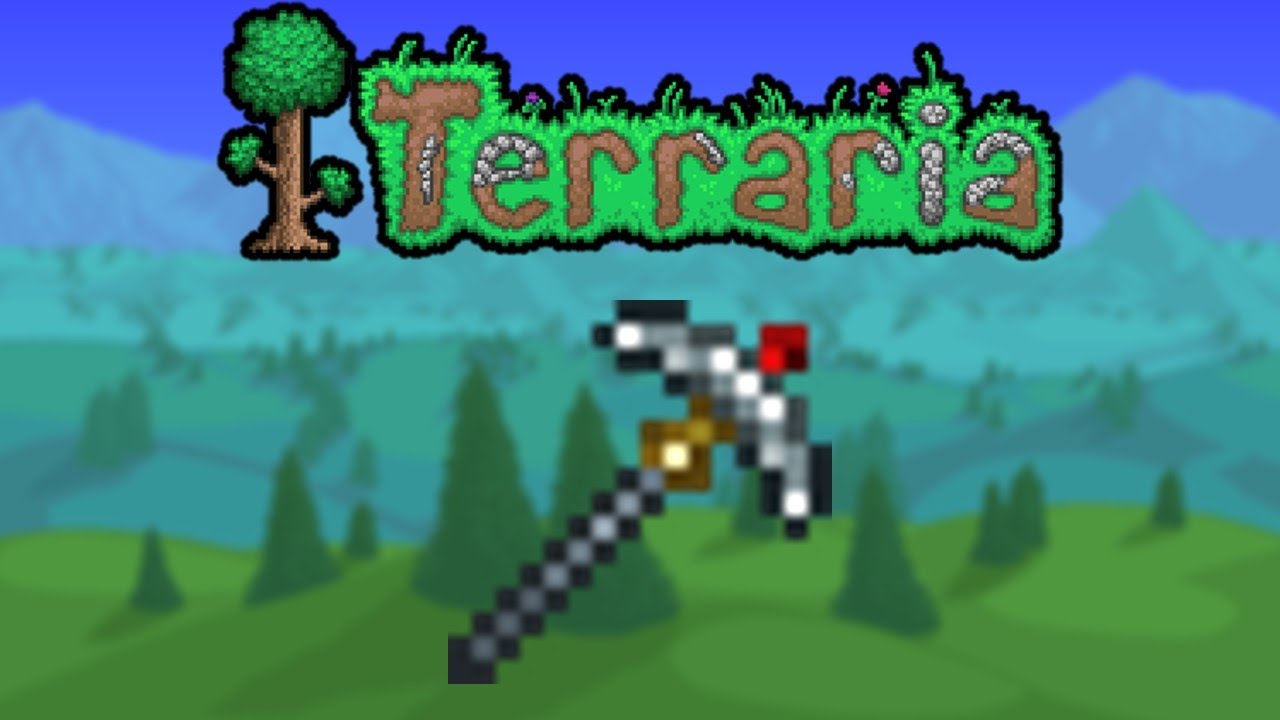 How to Make a Silver Pickaxe in Terraria (Quick Tutorial) - YouTube