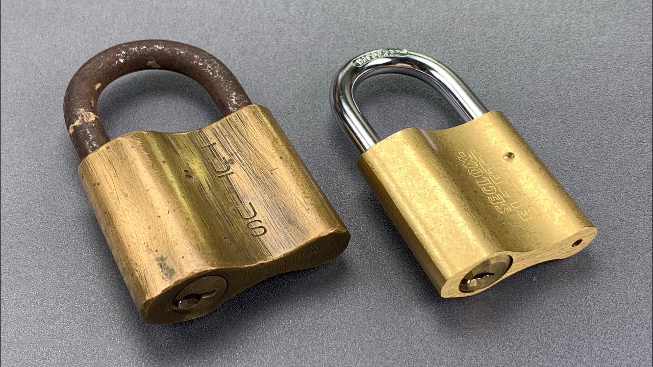 [961] Then & Now: Hungarian Elzett Padlocks Made 60 Years Apart - YouTube