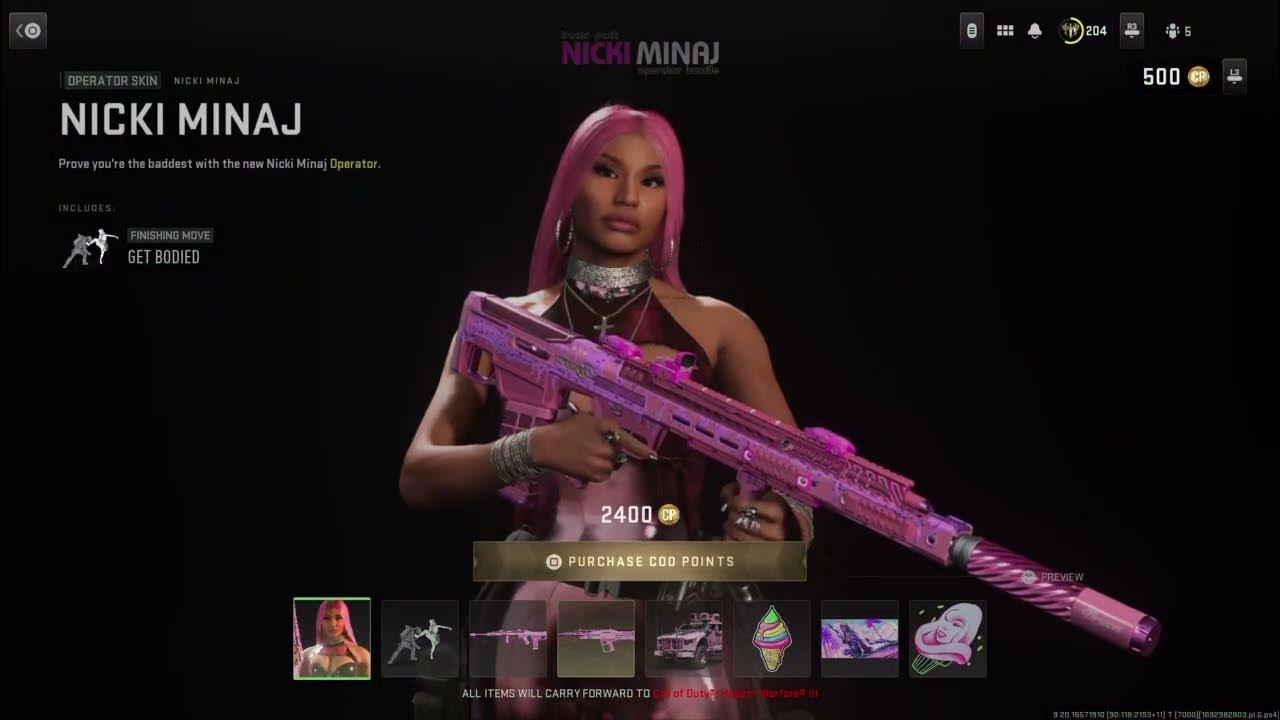 Nicki Minaj Bundle Preview Call of Duty®: Modern Warfare II - YouTube