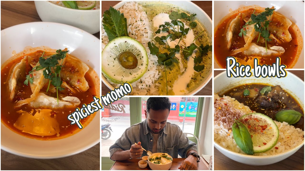 Crispy Spicy GRAVY MOMO 😋 | AMAZING rice bowls! Riddhi's little ...