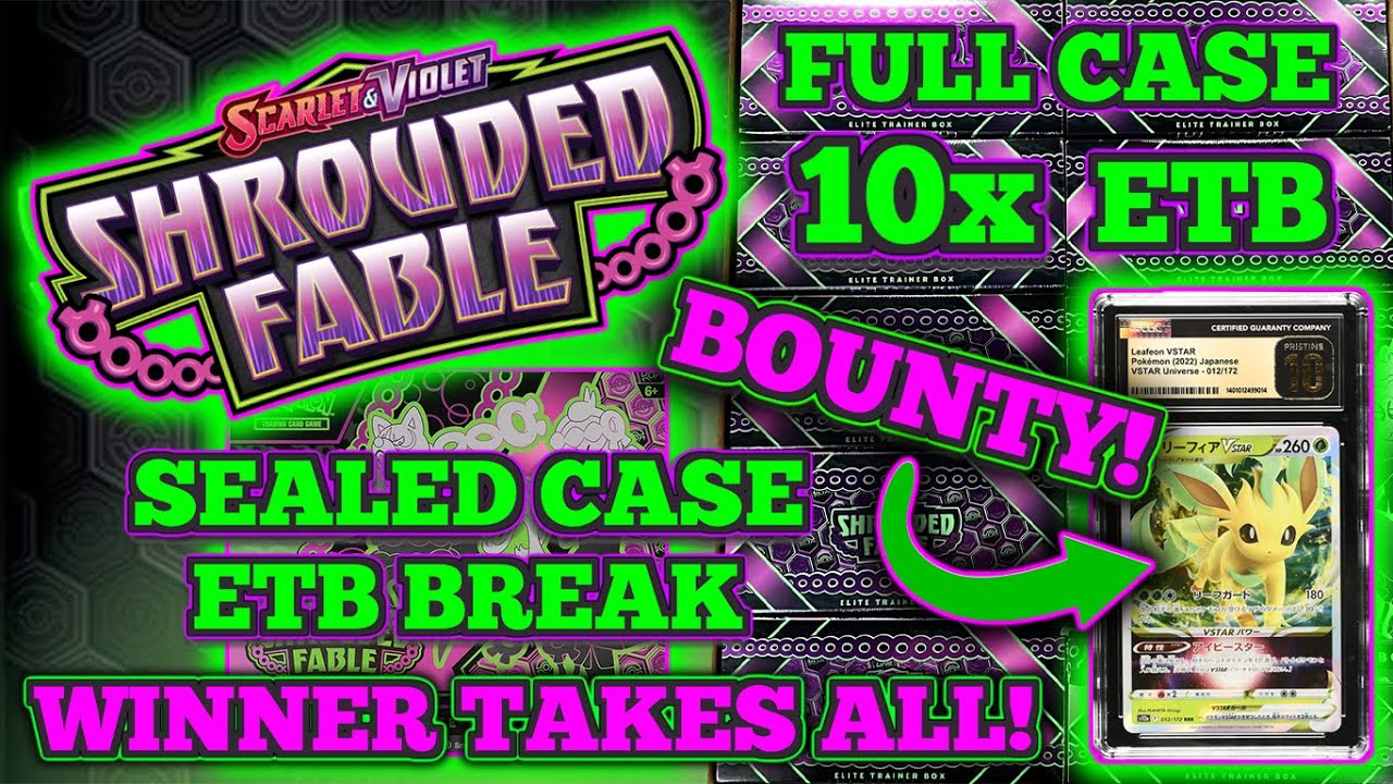 ROUND 2! SLAB BOUNTY! FULL CASE SHROUDED ETB BREAK! WINNER TAKES ALL ...