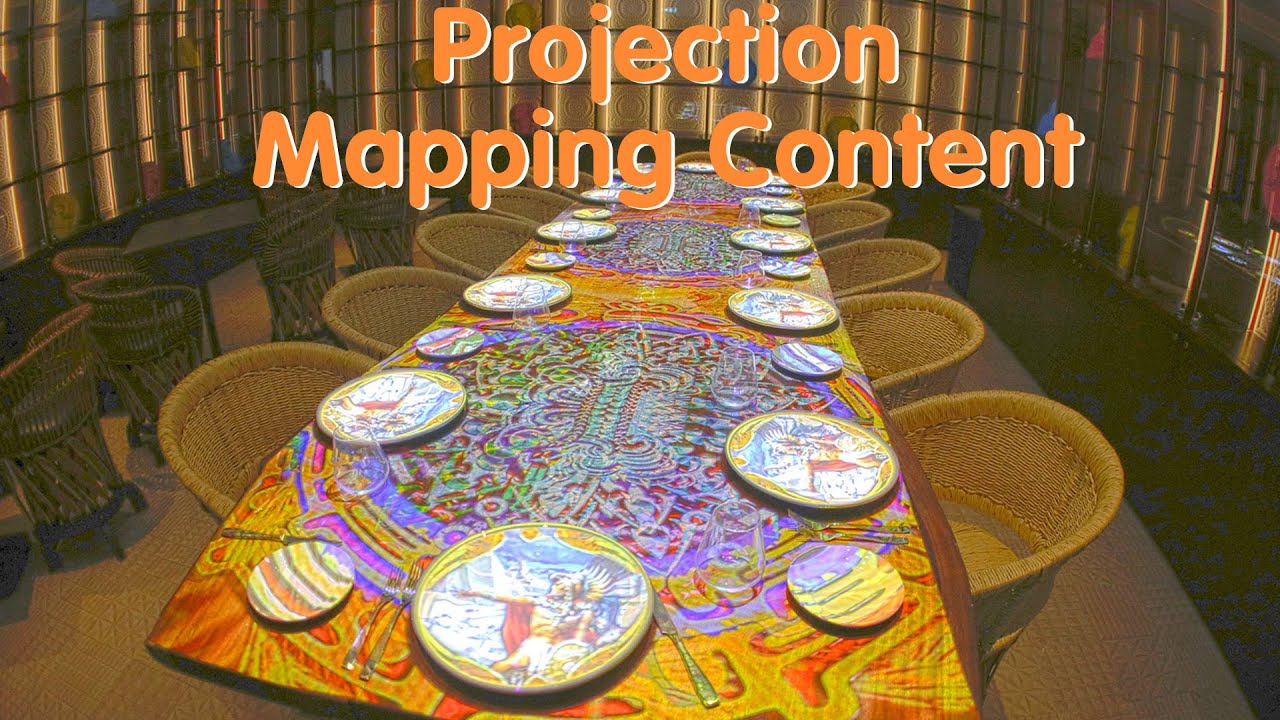 3d projection mapping Turns Restaurant Into Visual Experience - YouTube