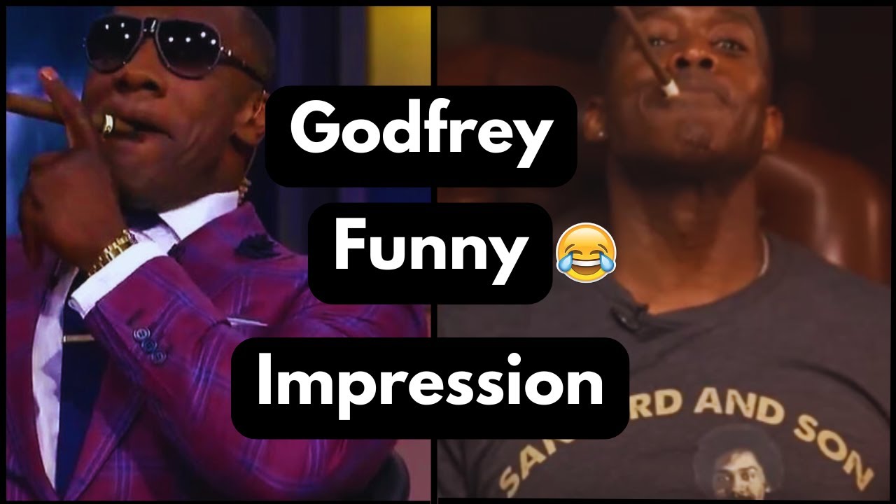 Godfrey does a FUNNY Shannon Sharpe Impression during Interview - YouTube