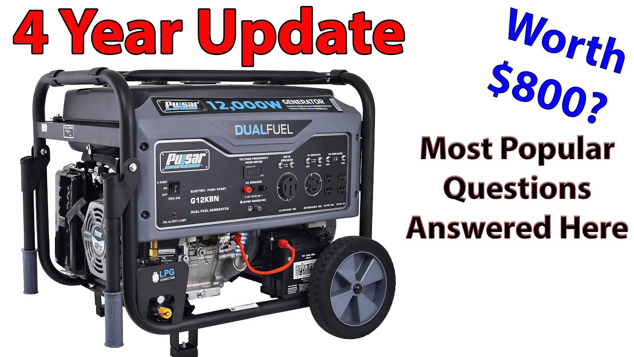 Pulsar (G12KBN) 12000 Watt Generator 4 Year Review Update [part 4 ...