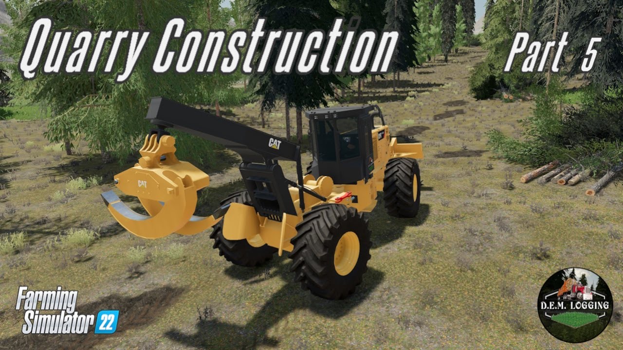 Building a Limestone Quarry Part 5 - Farming Simulator 22 - YouTube