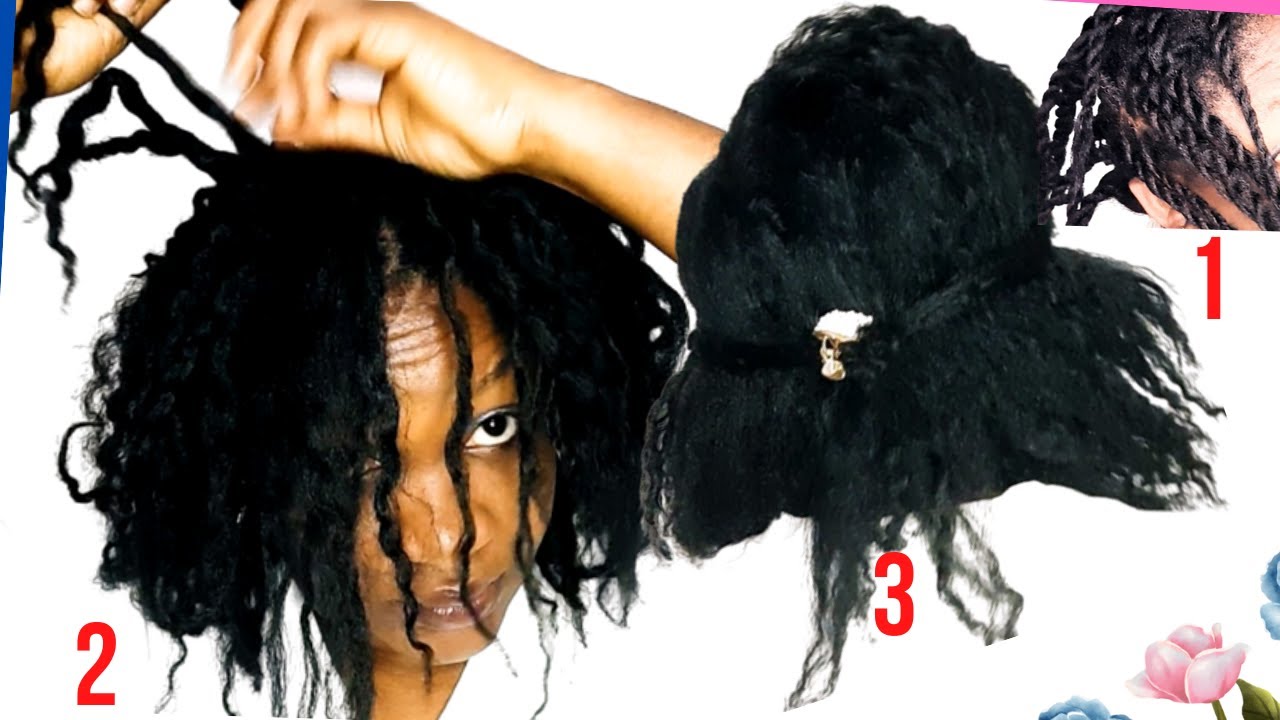 How To Loose Two Strand Twist On #RelaxedHair | How To Safely Take Down ...