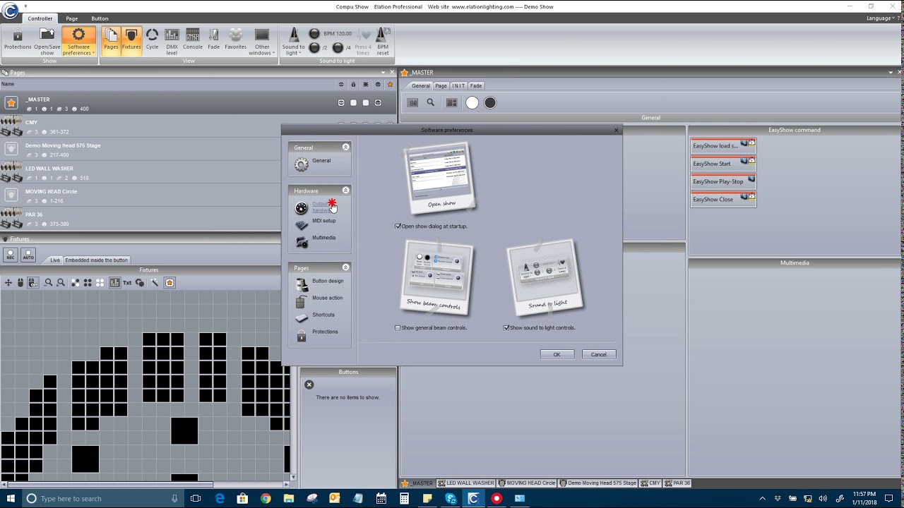 Setting up Artnet on Compu show - YouTube