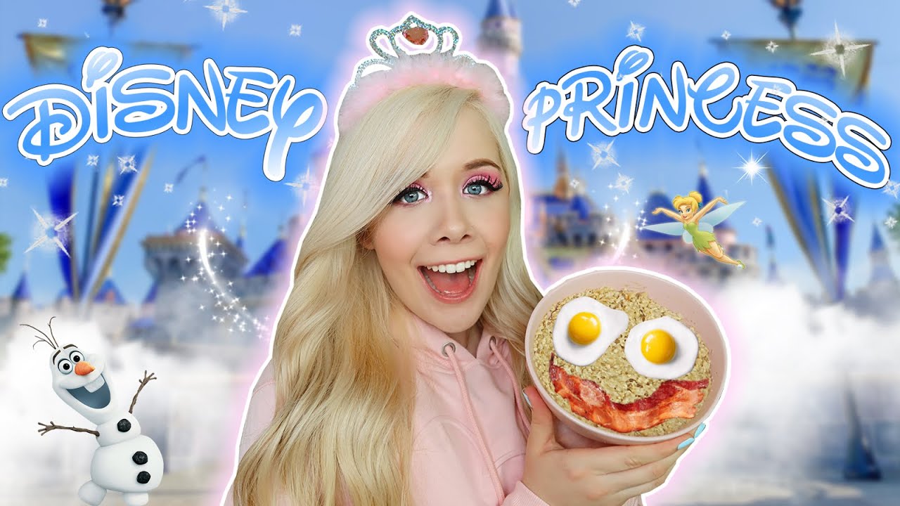 I ONLY ate DISNEY PRINCESS food for 24 HOURS - YouTube