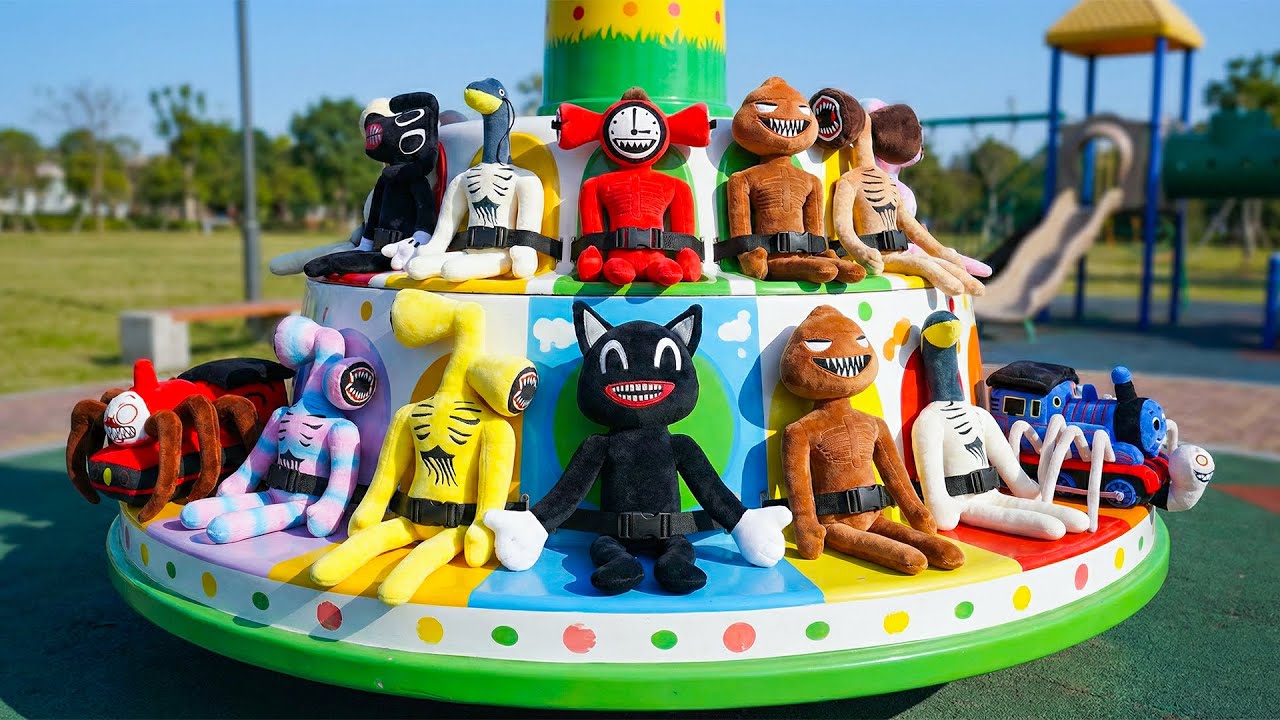 The giant octopus carousel has many Siren Heads, come watch now! - YouTube