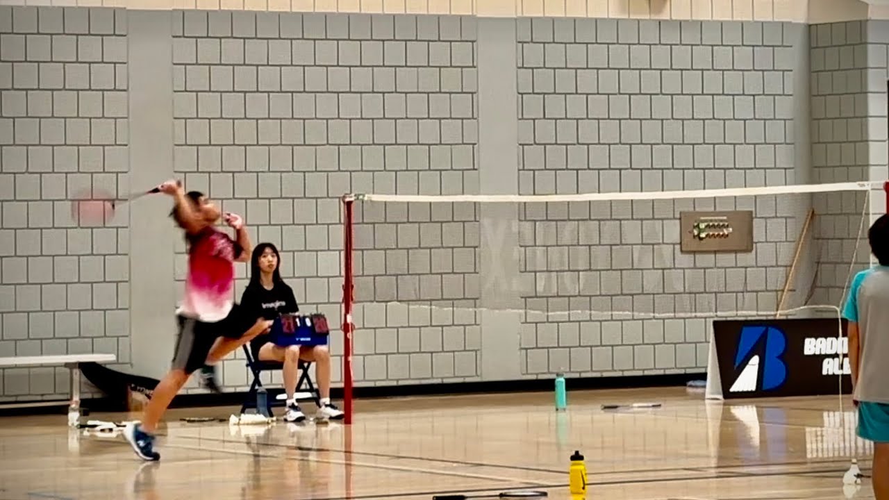 Uziel Won an Official Singles Match | Badminton Alberta Juniors | Set 2 ...