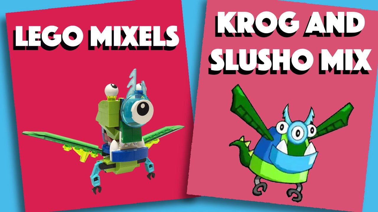LEGO Mixels - Krog And Slusho Mix - Stop Motion Build (How to Build ...