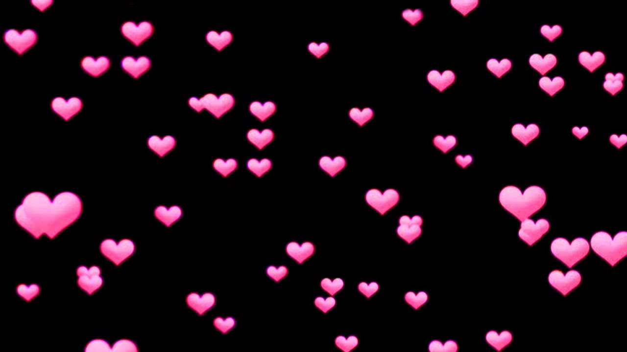 Cute Heart Particles Effect | Black Screen Effect | Overlay Effect ...