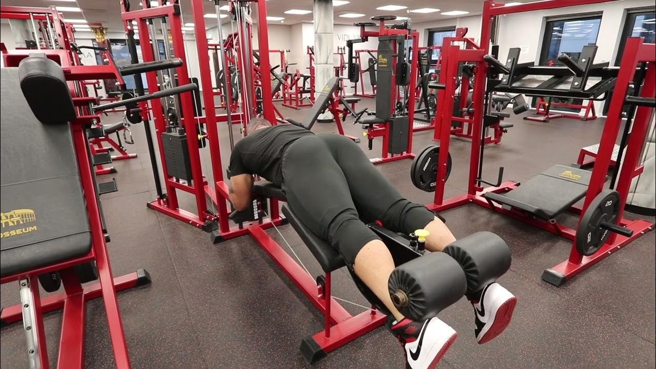 MC031 - Lying Hamstring Curl Machine - YouTube