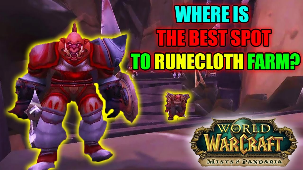 Best spot for RUNECLOTH farm in MOP (Any class) - YouTube