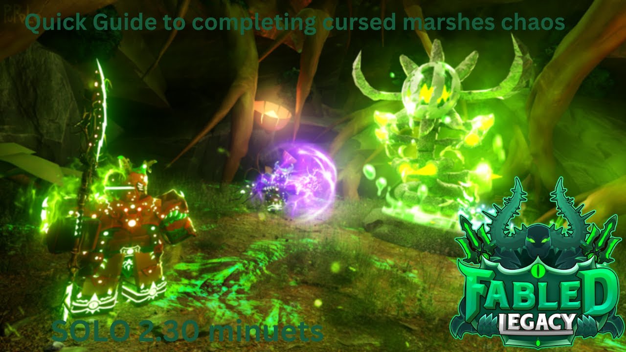 How to complete cursed marshes chaos difficulty | fabled legacy - YouTube