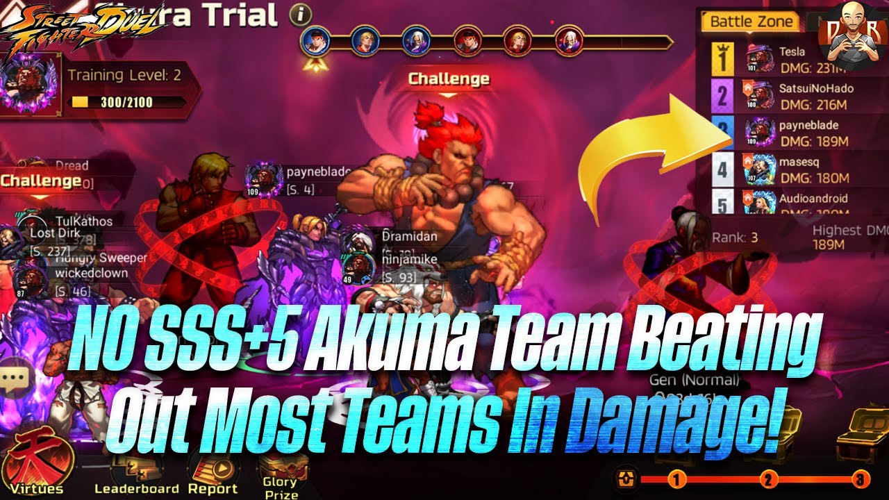 [SF: Duel] - Shura Trial Event BEST Team WITHOUT Akuma! Top 3 and beating out Akuma whales ...