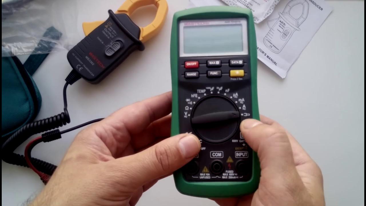 Токоизмерительные клещи MASTECH MS3302 - YouTube