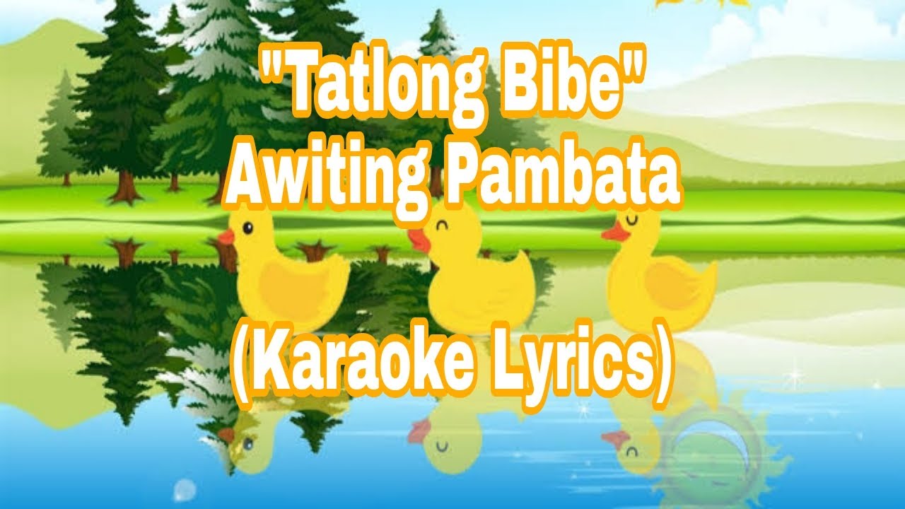Tatlong Bibe Awiting Pambata (Karaoke Lyrics) MonAliza TVlogCoverMix ...