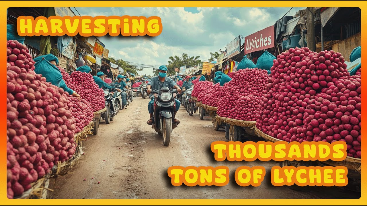 Harvesting Thousands of Tons of Lychee: Advanced Lychee Processing ...