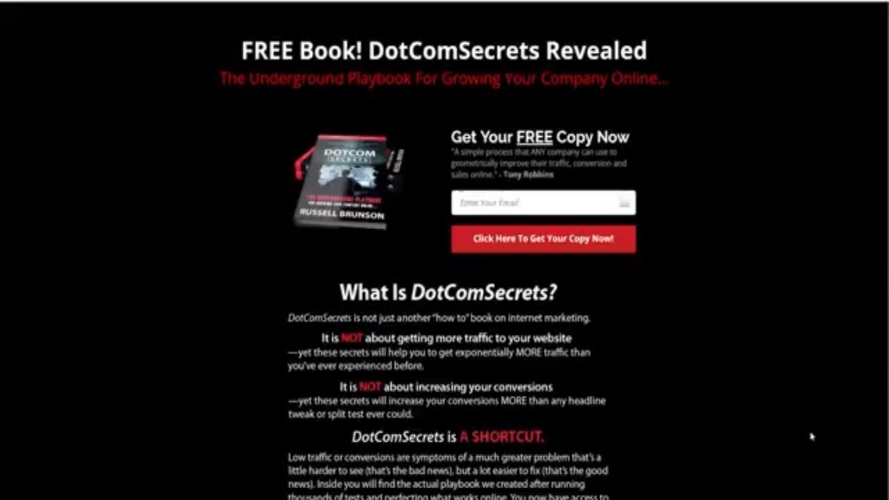 DotComSecrets Book Revealed - YouTube