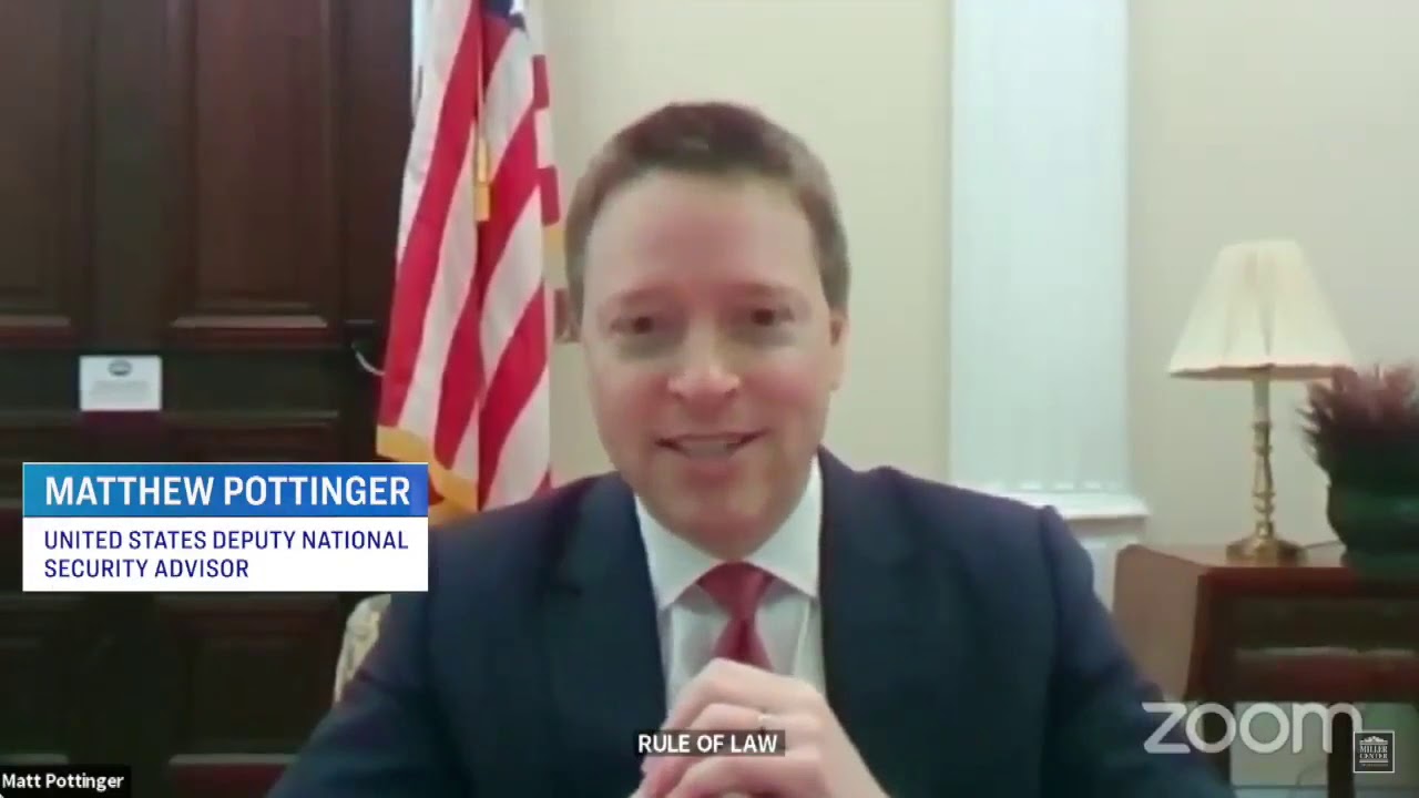 Matthew Pottinger: Deputy NSA to US President Trump - YouTube