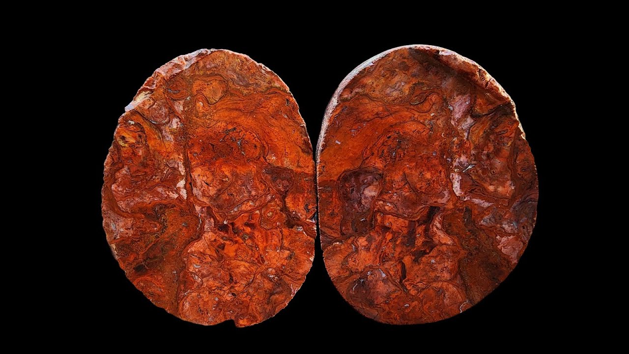Natural unpolished agatized jasper - Red Red - YouTube