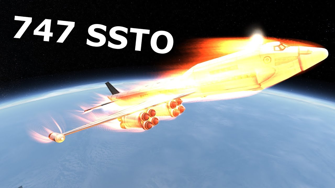 KSP: Converting A 747 Into An SSTO Spaceplane! [stock 1.11] - YouTube