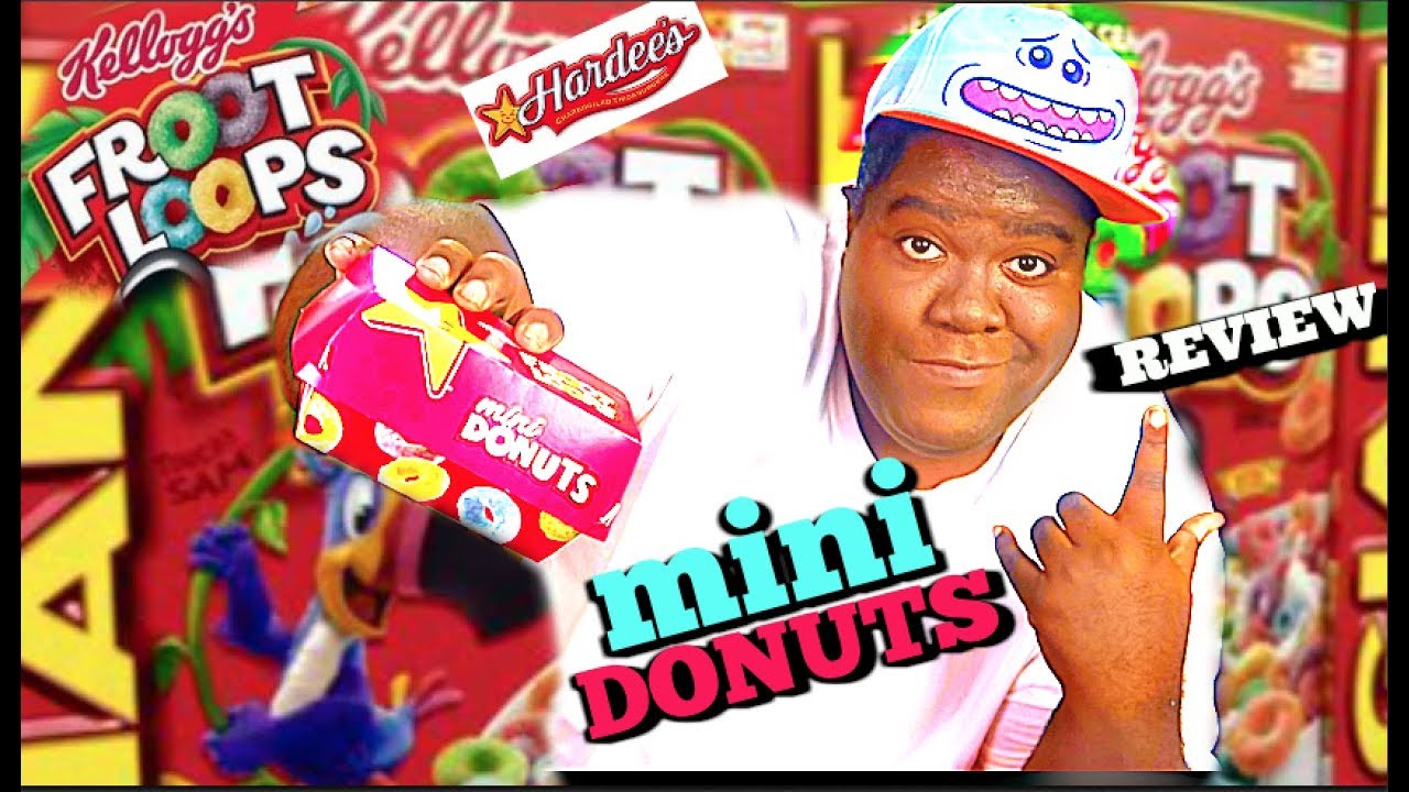 Hardee's Froot Loop Mini Donuts Review - YouTube
