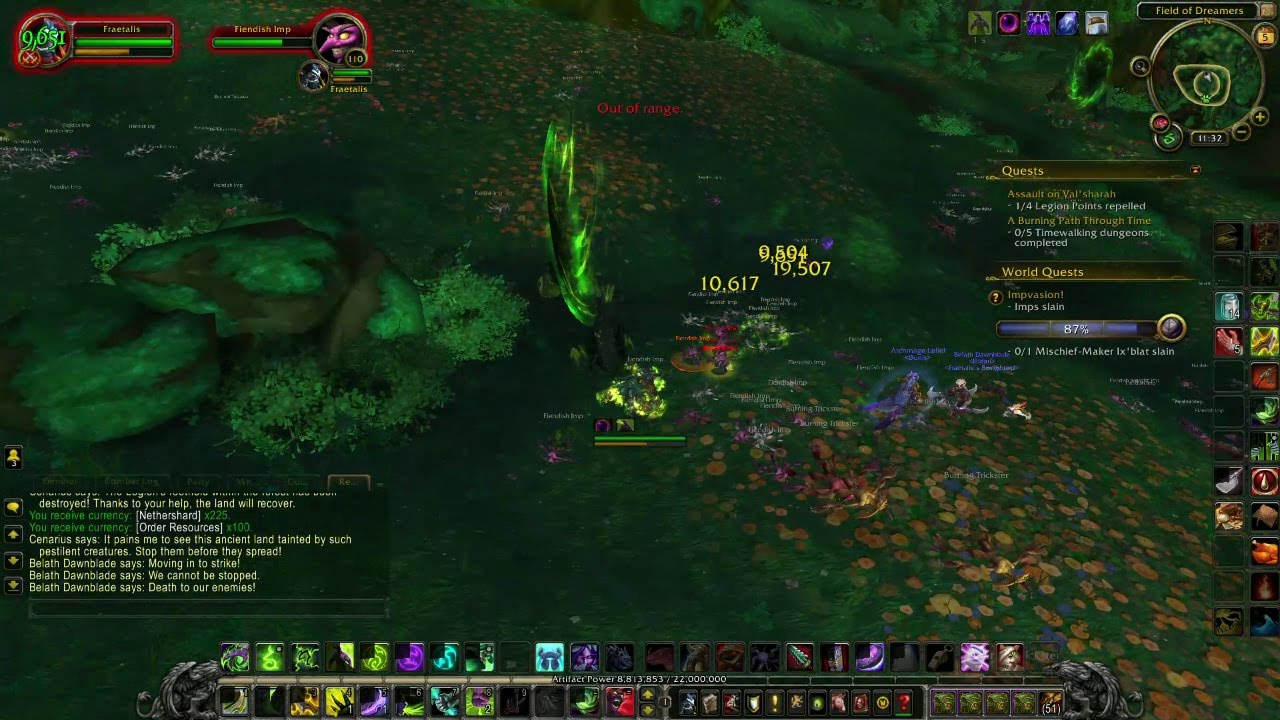 World of Warcraft Impvasion! Legion Assault Val'sharah World Quest ...