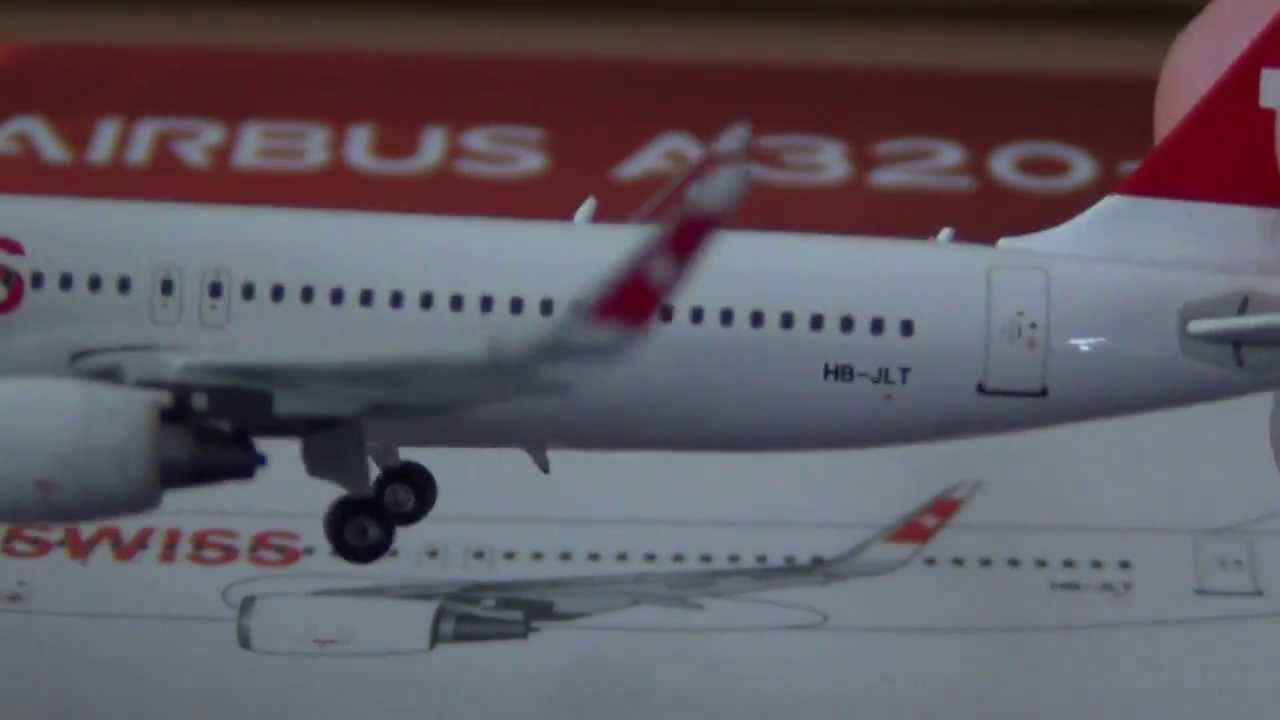 Swiss A320-200 with Sharklets Unboxing by Phoenix - YouTube