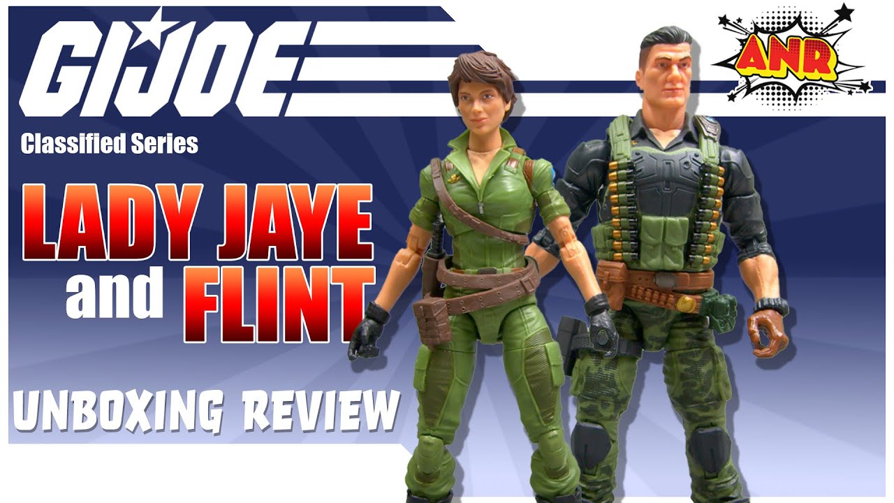 Hasbro's GI JOE Classified Series Lady Jaye and Flint action figures ...