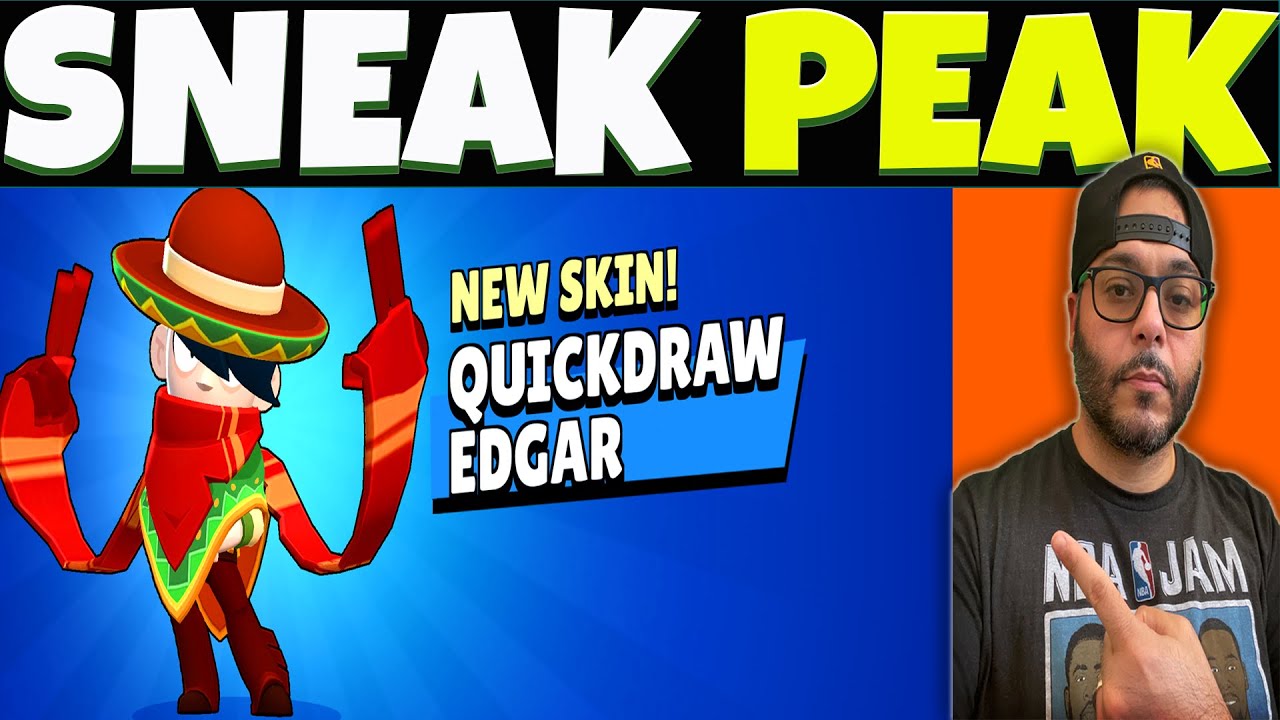 NEW QUICK DRAW EDGAR SKIN & GAMEPLAY | BRAWL STARS - YouTube