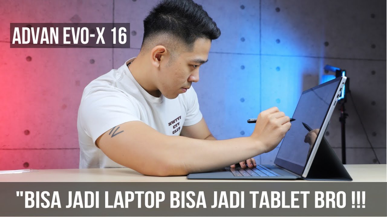 BISA JADI LAPTOP DAN TABLET SPEK GAHAR !!! UNBOXING LAPTOP #ADVAN EVO X ...