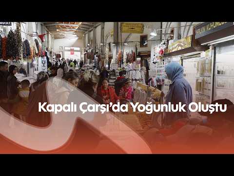 Yağış Sonrası Hareketlilik: Kahramanmaraş Kapalı Çarşı’da Yoğunluk Oluştu