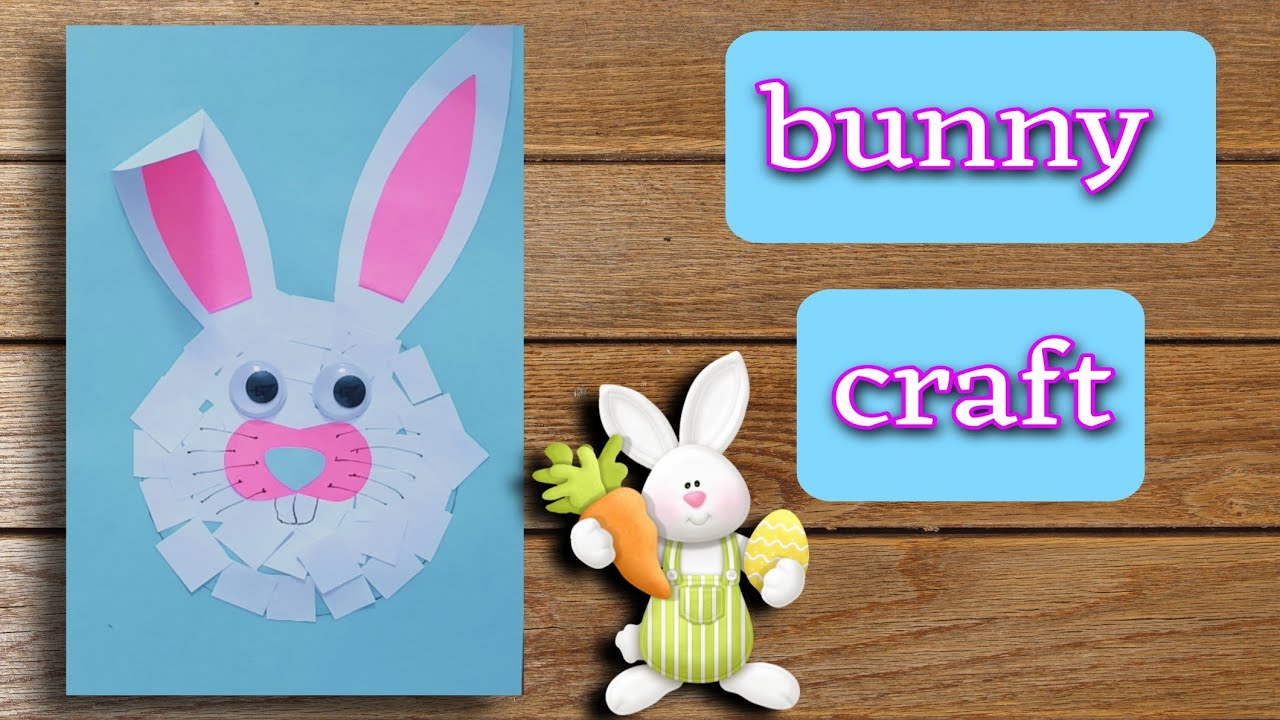 rabbit paper craft for kids | Easter bunny - YouTube