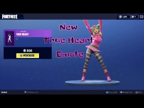 Fortnite-New True Heart Emote :) - YouTube