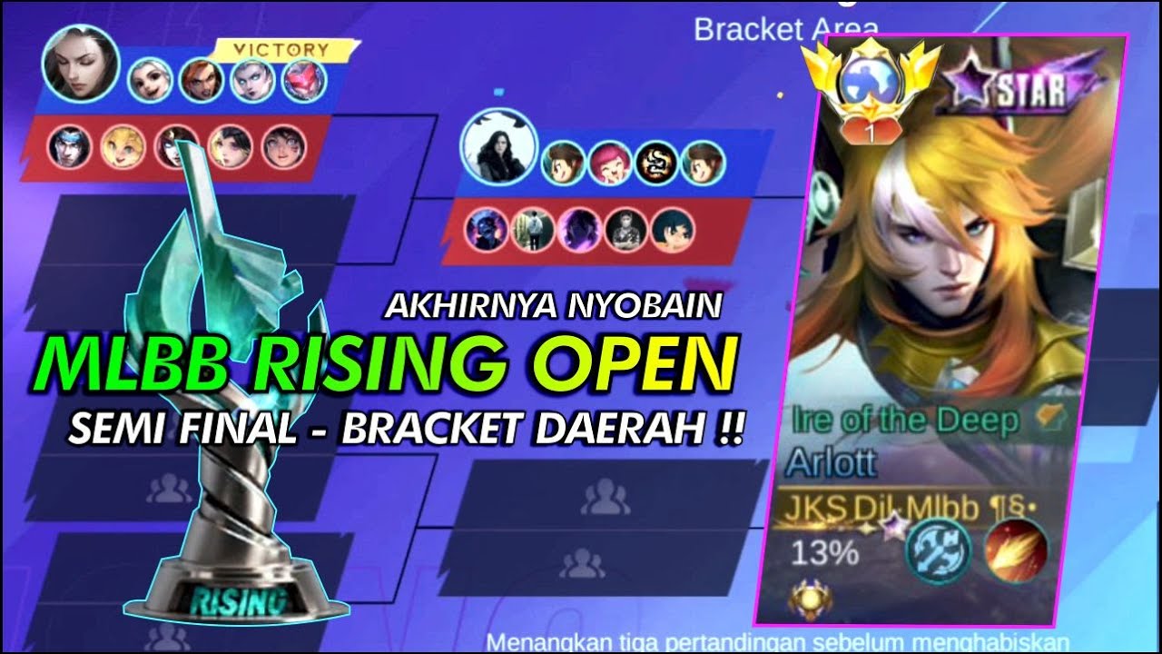 NYOBA MAIN SOLO MLBB RISING OPEN !! SEMI FINAL BRACKET DAERAH !! MUSUH ...
