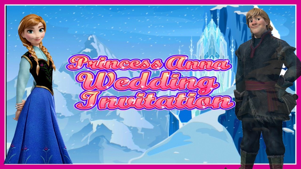 Frozen - Princess Anna Wedding Invitation - Frozen Video Game For ...