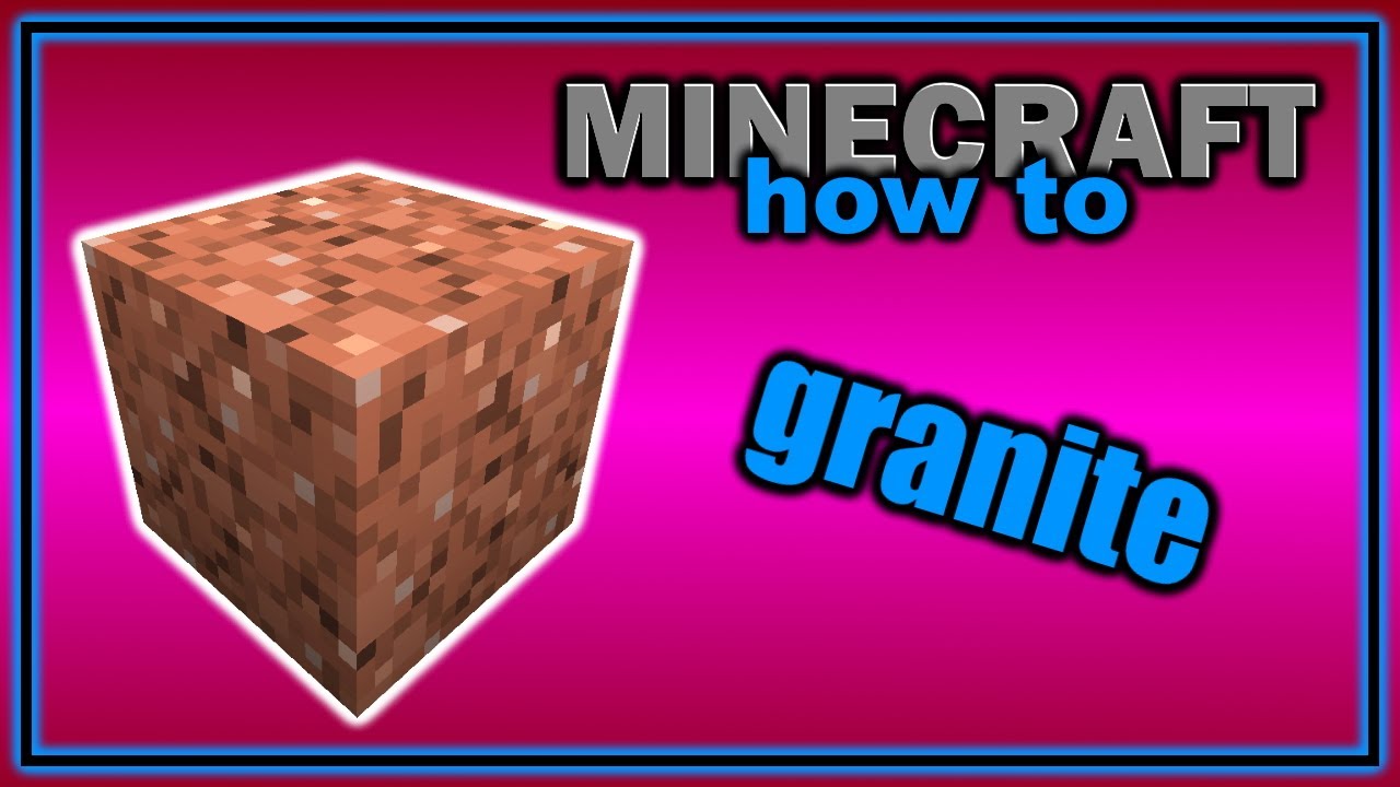How to Find, Craft, and Use Granite! | Easy Minecraft Tutorial - YouTube