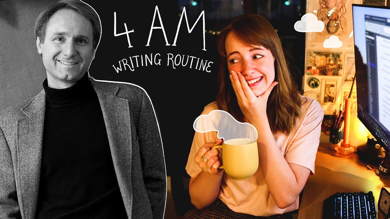 I tried Dan Brown's 4AM writing (& pushup??) routine ☁️🖋️ - YouTube