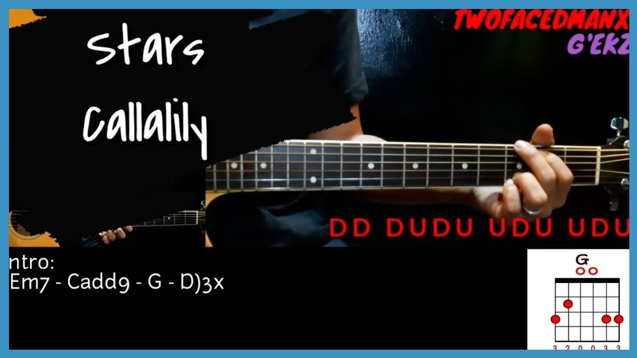 Stars - Callalily (With Vocals) (Guitar Cover With Lyrics & Chords ...