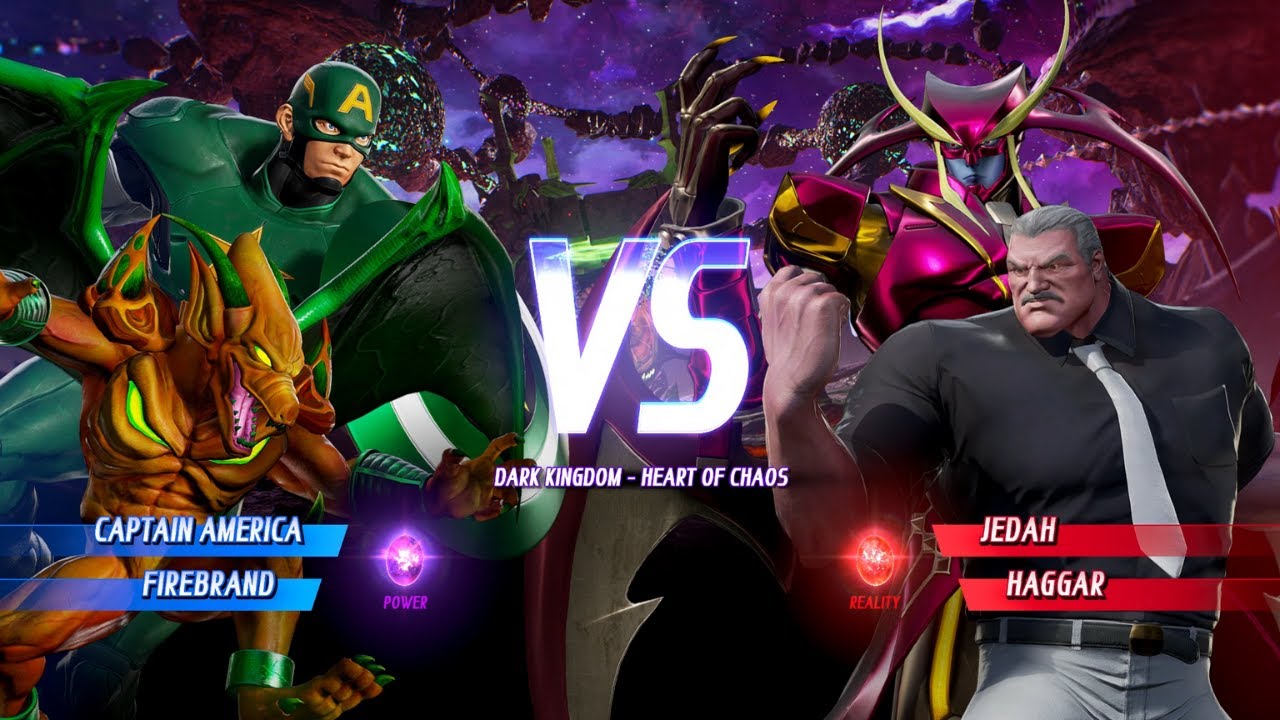 Captain America and Firebrand vs Jedah and Haggar - Marvel vs Capcom ...