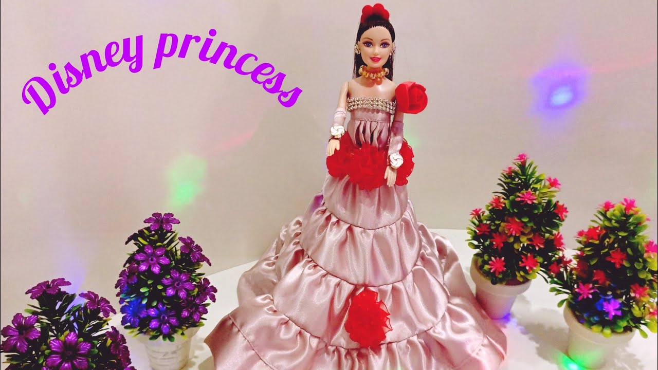 Disney princess barbie dress up|barbie girls fashion|Red flower ...