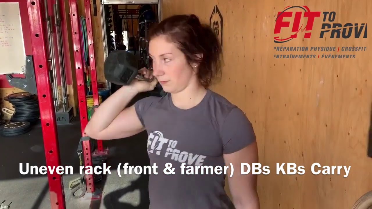 Uneven rack (front & farmer) DB's / KB's Carry - YouTube