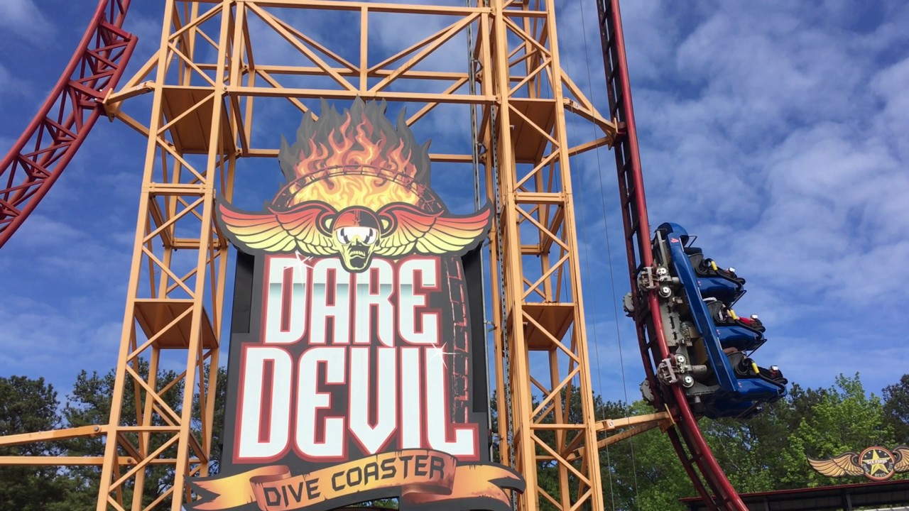 Daredevil Dive - Off Ride Rare Footage - Six Flags over Georgia ...