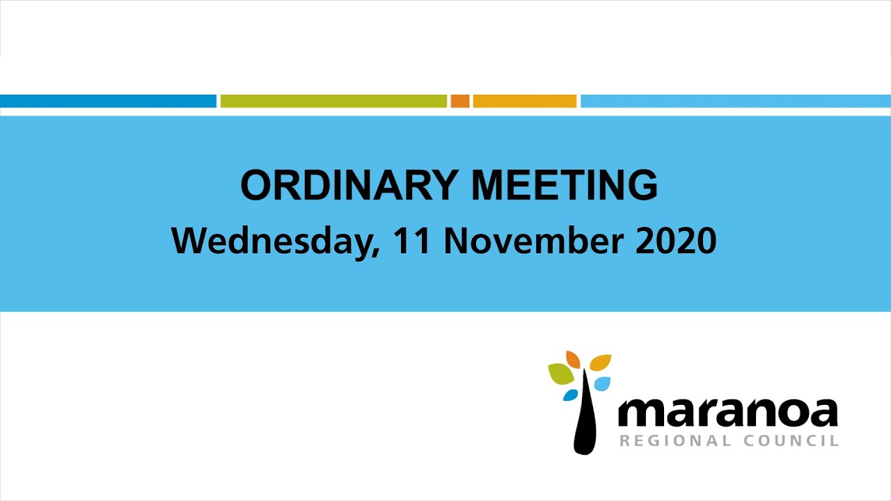 Maranoa Regional Council - Ordinary Meeting - 11 November 2020 - YouTube