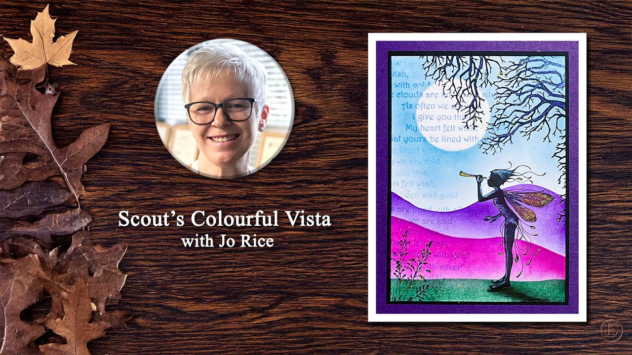 Scout’s Colourful Vista – A Lavinia Stamps Tutorial with Jo Rice - YouTube