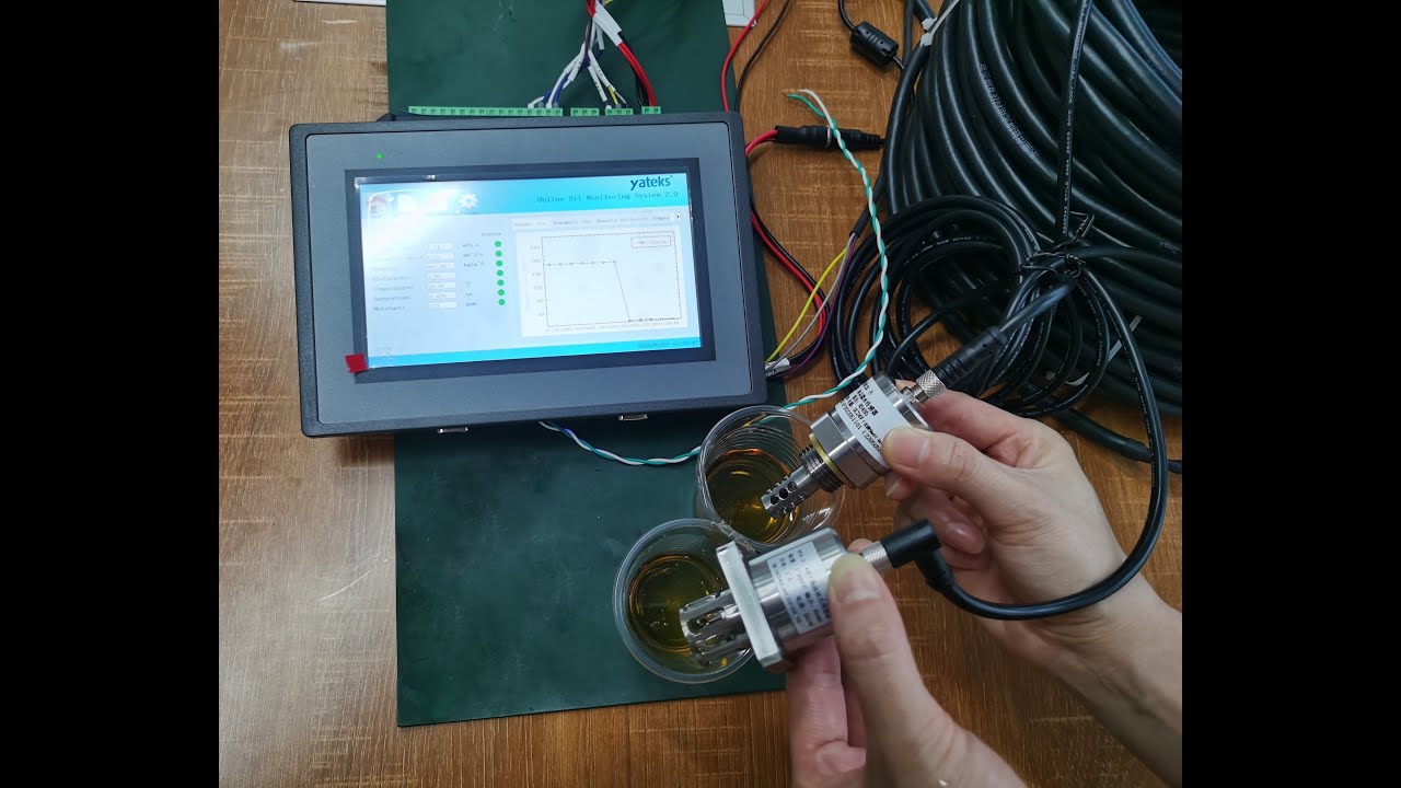 Yateks online oil condition monitor sensor - YouTube