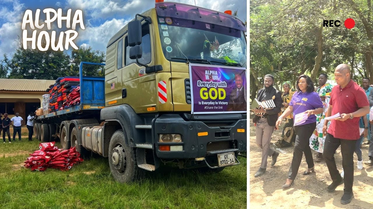 Pastor Elvis Agyemang(Alpha Hour) Donated A Truckload Of Relief Items ...